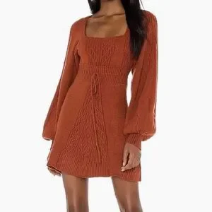 Free People | Sweaters | Free People Emmaline Mini Sweater Dress Size ...